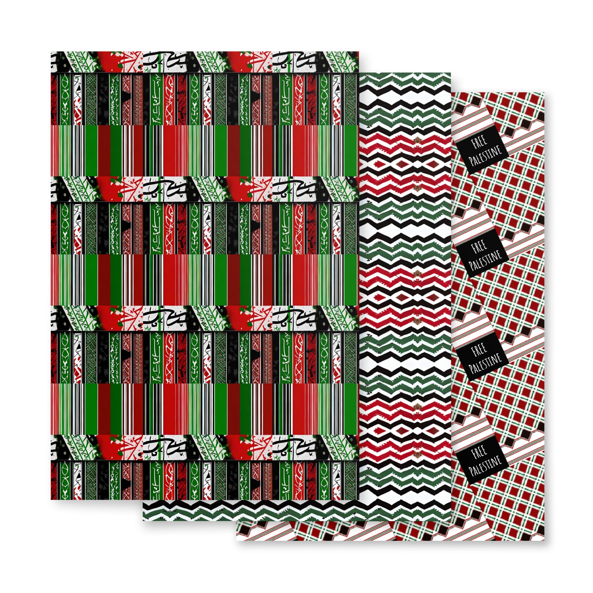 Palestine Inspired Wrapping Paper Sheets – ZayNoura CauseWear